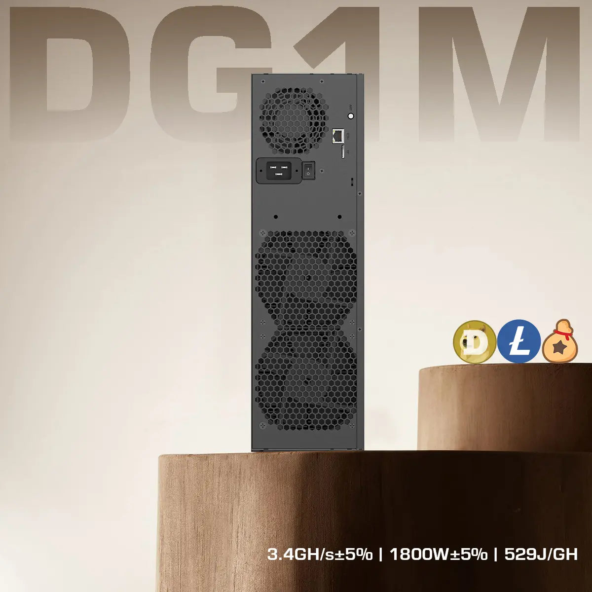 Goldshell E-DG1M – Efficient & Quiet Scrypt Miner for Home & Pro